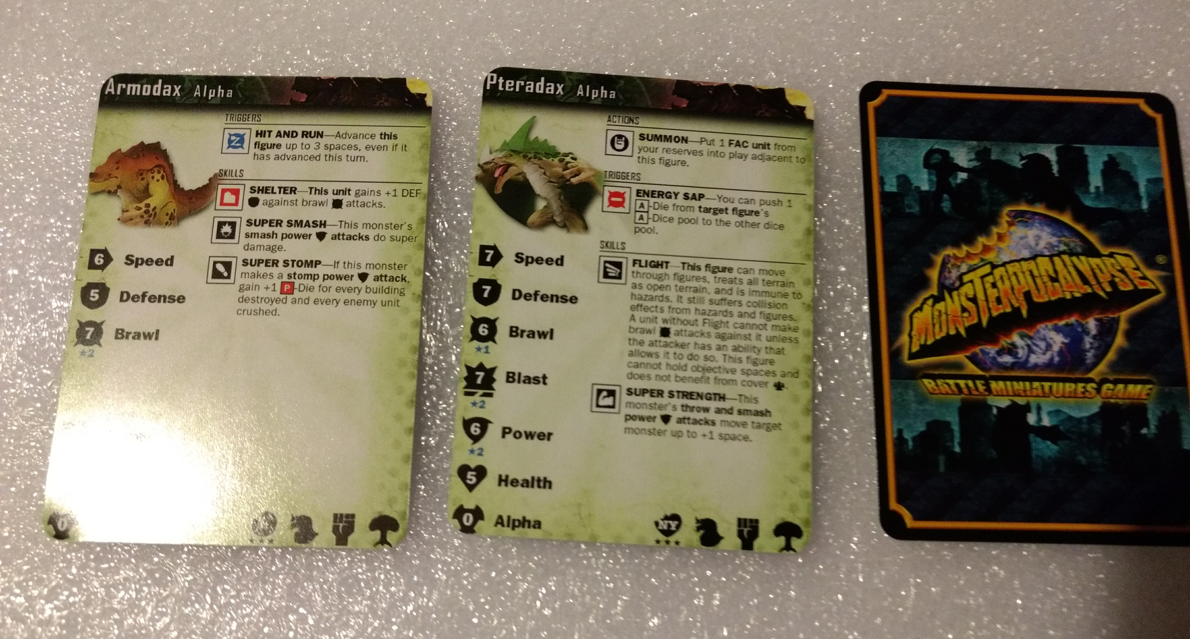 Cards for Monsters + Units + Buildings | Monsterpocalypse